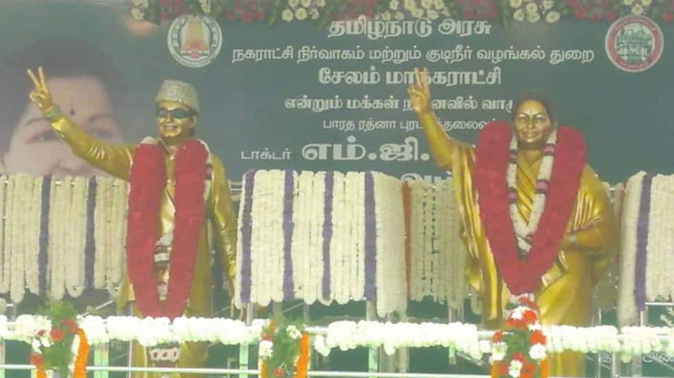 முதல்வர் எடப்பாடி பழனிசாமி | சேலம் அண்ணா பூங்காவில் MGR, Jayalalitha ...
