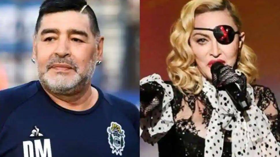 Confused fans pay tribute to singer Madonna as footballer Diego ...