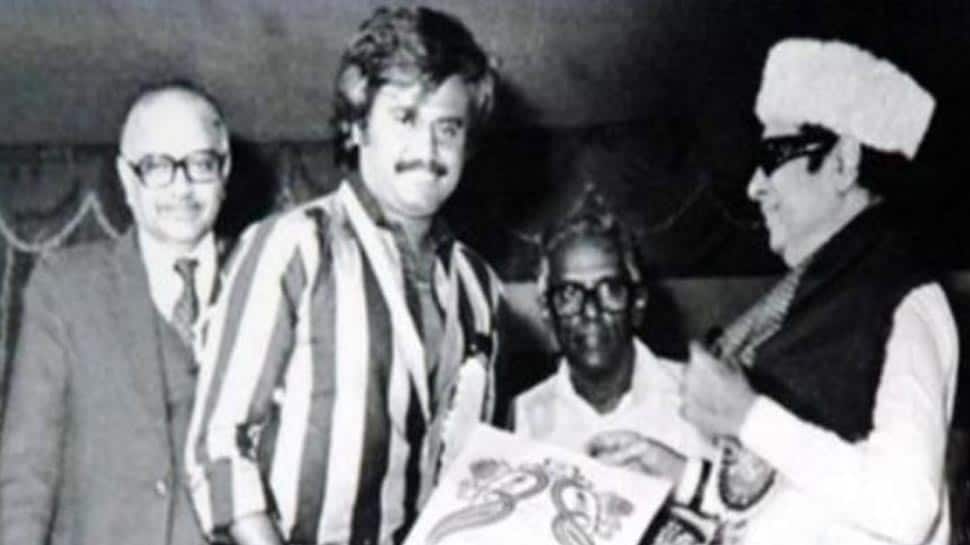 Rajinikanth with the politicians from film industry in pics ...