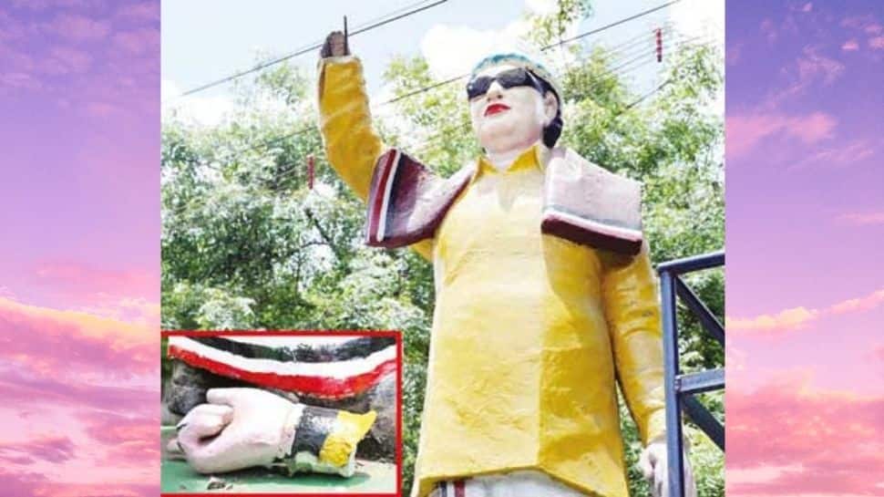 MGR statue damaged in Trichy district collector explains what happened ...