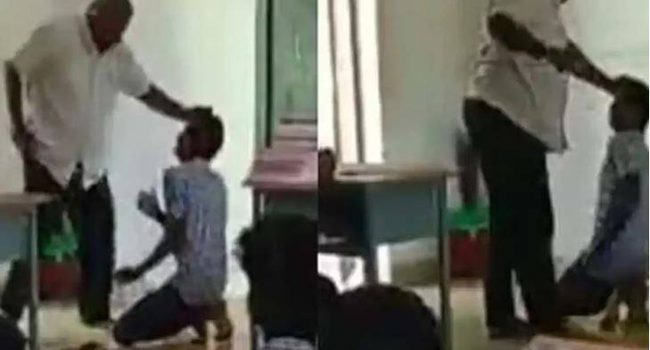 Teacher arrested for beating student | மாணவரை அடித்த ஆசிரியர் கைதுTamil ...