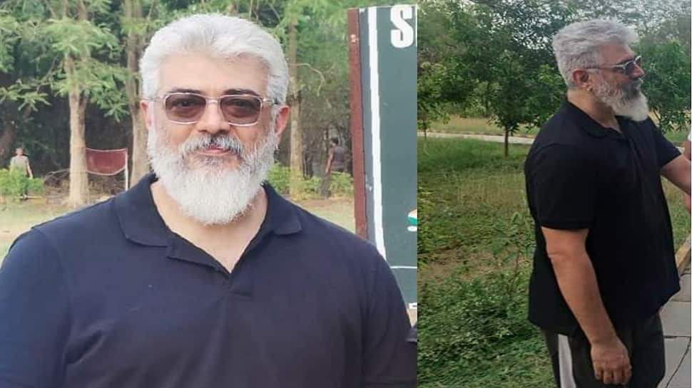 Actor Ajithkumar meet Olympic medalist Gagan Narang in gun shooting ...