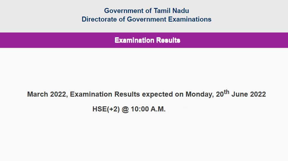 TN 12th Result 2022 date: Tamil Nadu HSC results declared | வெளியானது ...