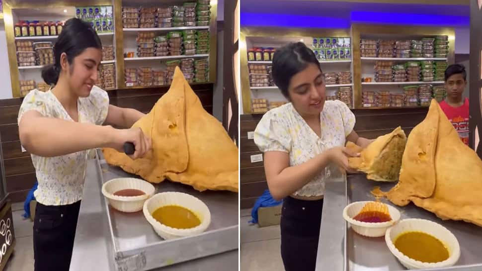 Funny Viral Video: Monster Samosa goes Viral, Netizens love it ...