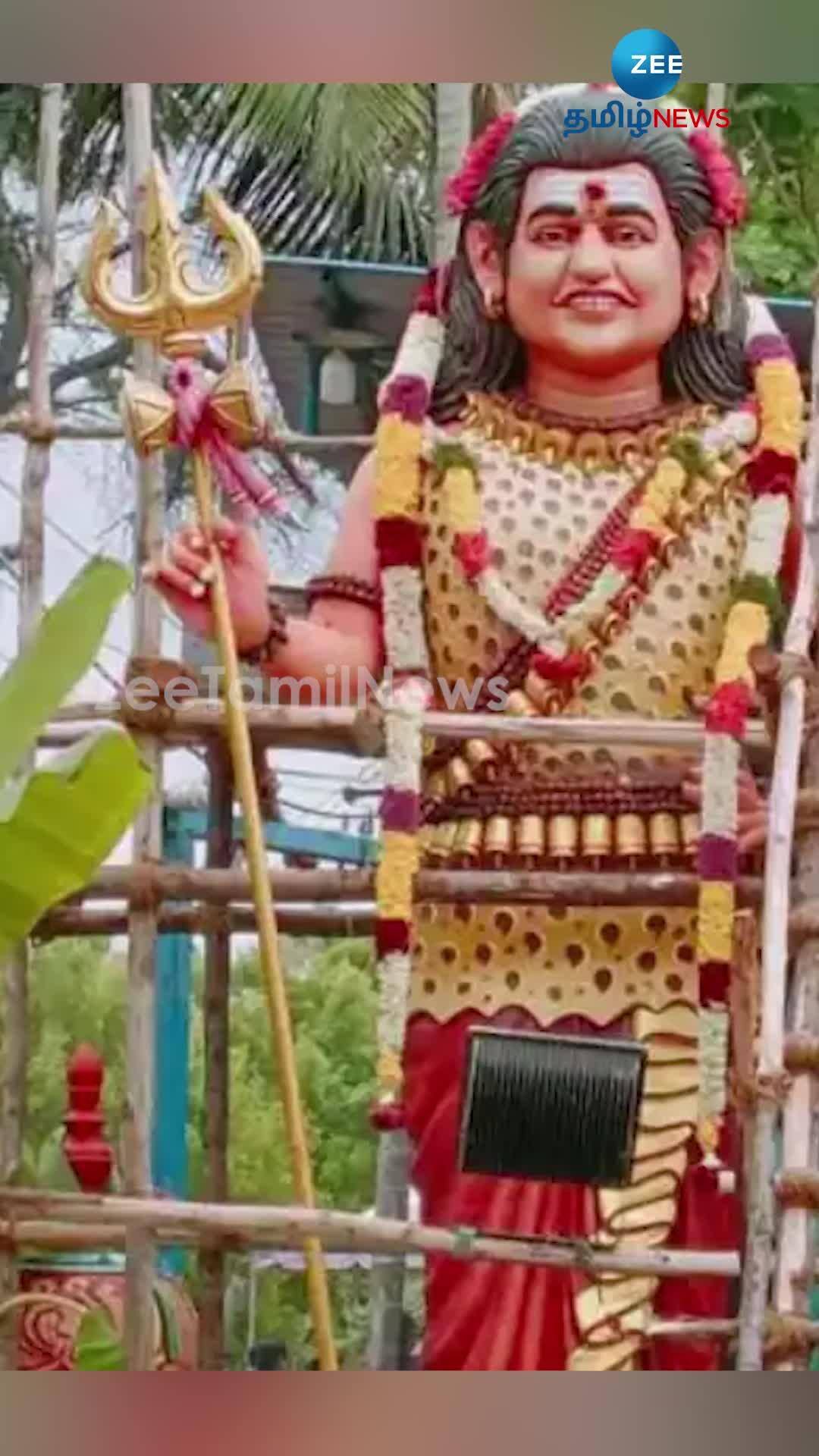 நித்யானந்தாவுக்கு 18 அடி உயர சிலை | News in Tamil