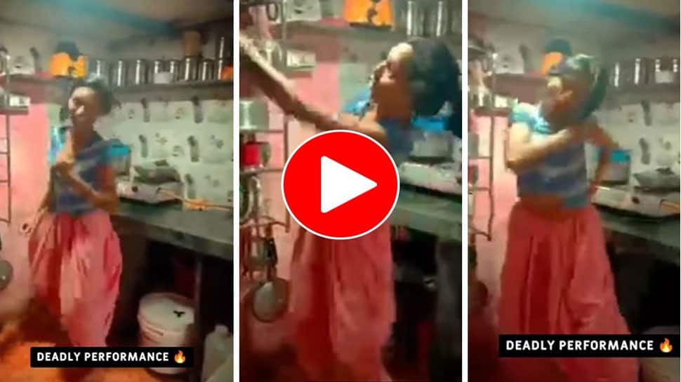 Funny Viral Video: Girl Strange Dance in Kitchen, Netizens can't stop ...