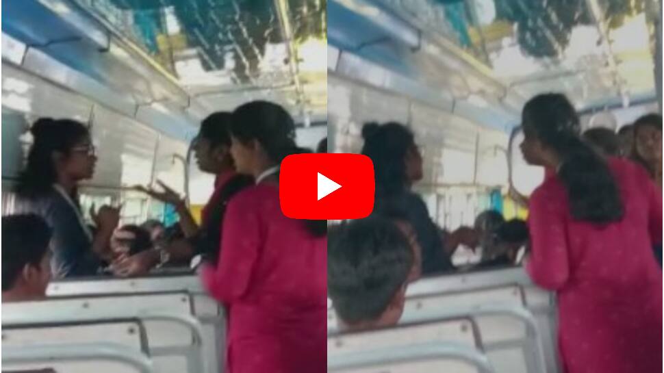 Omg Rugged Girl And Teacher Fight In College Bus Viral Video | கல்லூரி ...