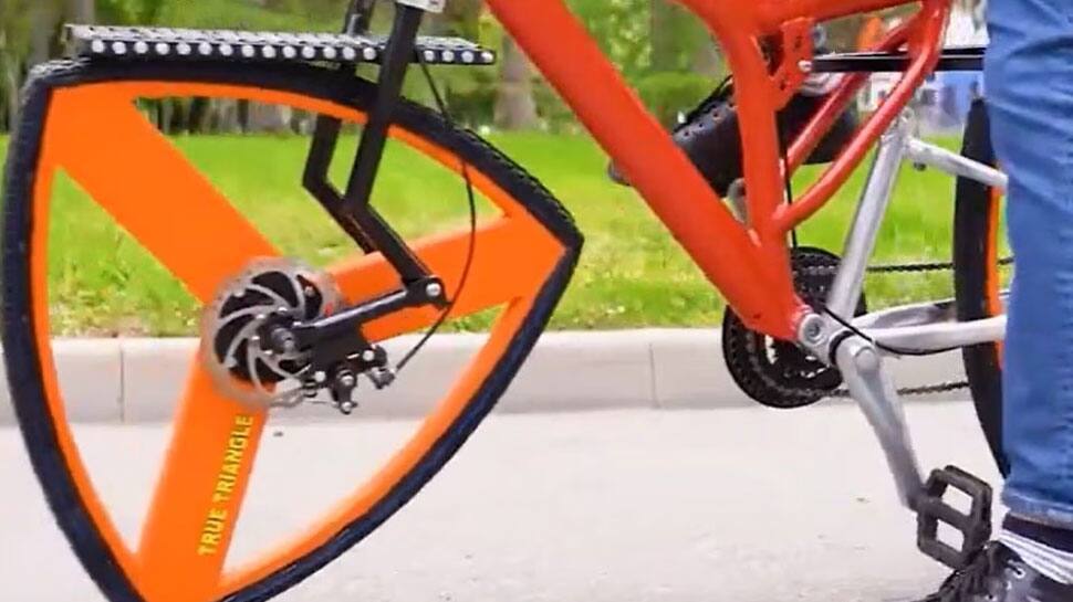 Omg Bicycle With Triangle Wheels Viral Video | முக்கோண வடிவில் சைக்கிள் ...