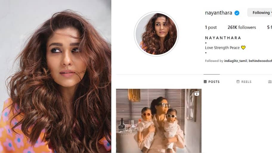 Nayanthara On Instagram Uploaded Reels With Her Babies Check Details ...
