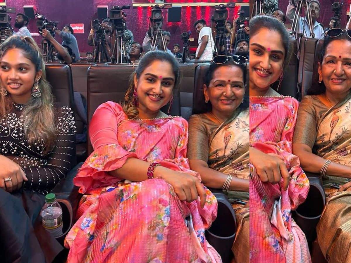 BB 7 Tamil Fame Jovika And Vanitha Vijaykumar With Actor Vijay Mother ...