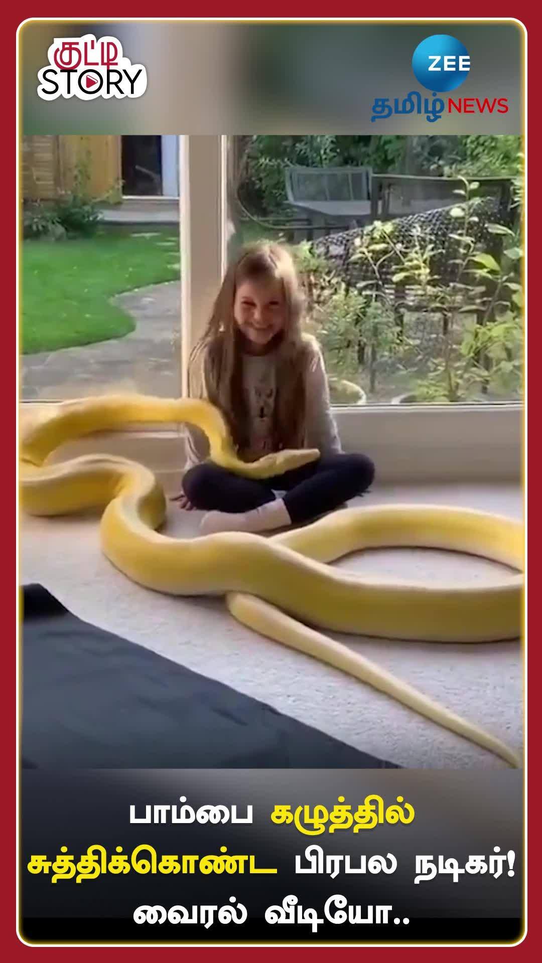 Girl plays with snake netizens shocked viral video | பாம்புடன் பந்தாவா ...