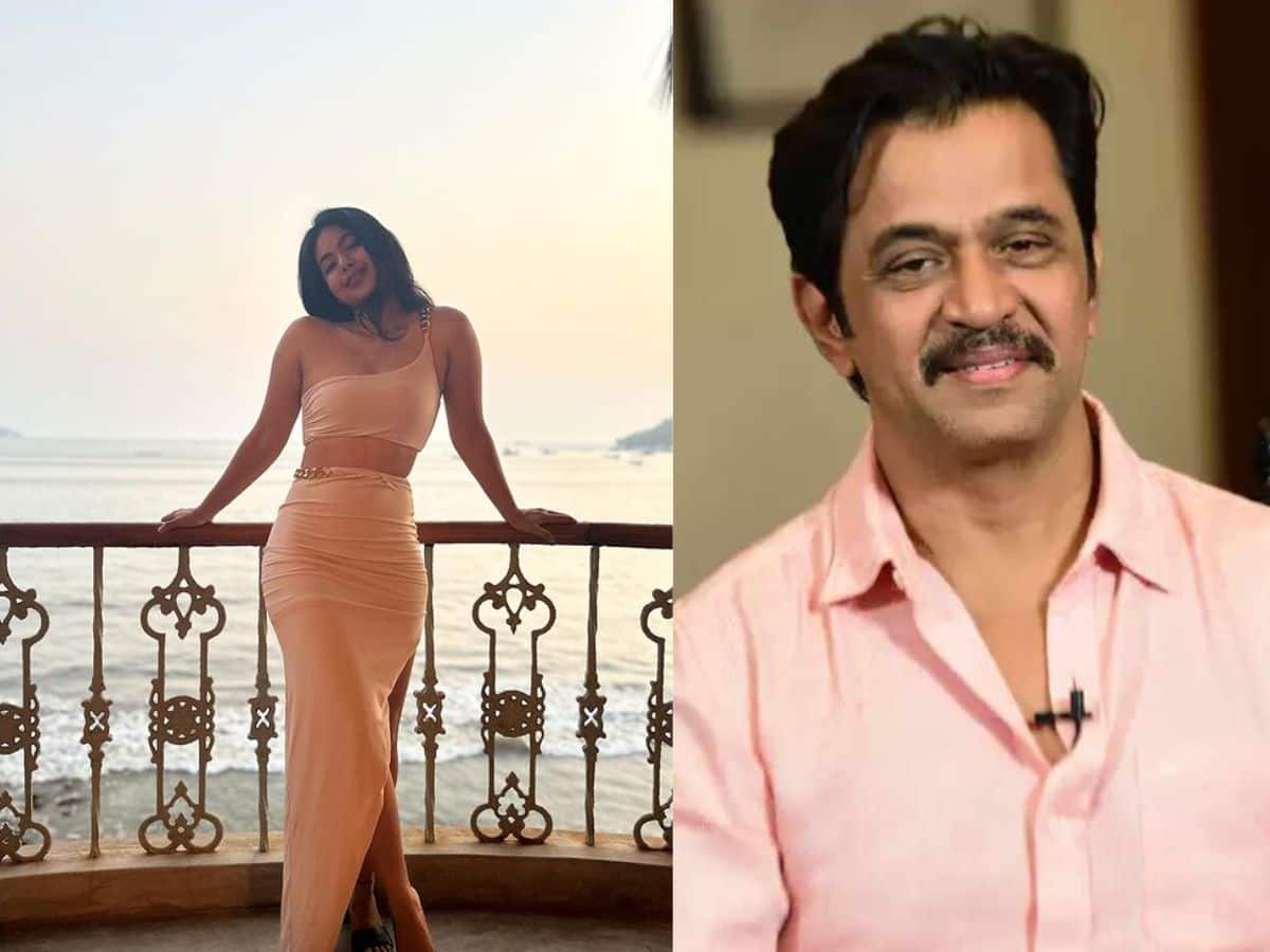 Actor Arjun Sarja Second Daugther Anjana Arjun Latest Glamorous Viral ...