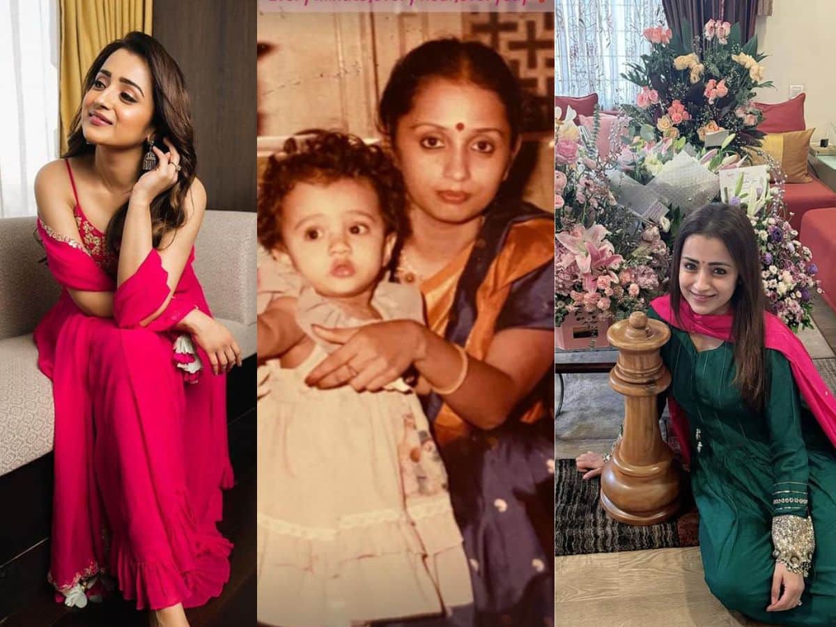 Actress Trisha Krishnan Wishing Her Mom Uma Krishnan On Mothers Day ...