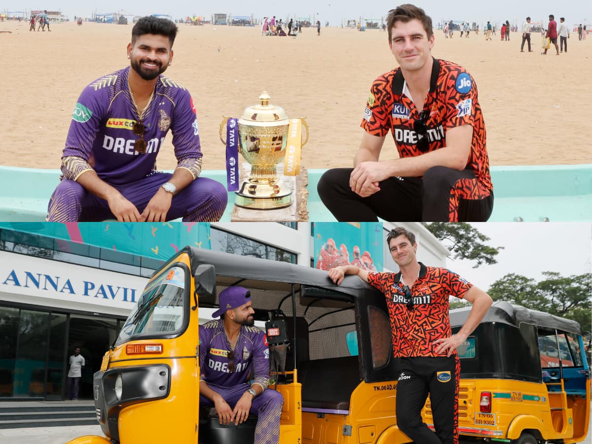 KKR Captain Shreyas Iyer SRH Captain Pat Cummins Photoshoot With IPL ...