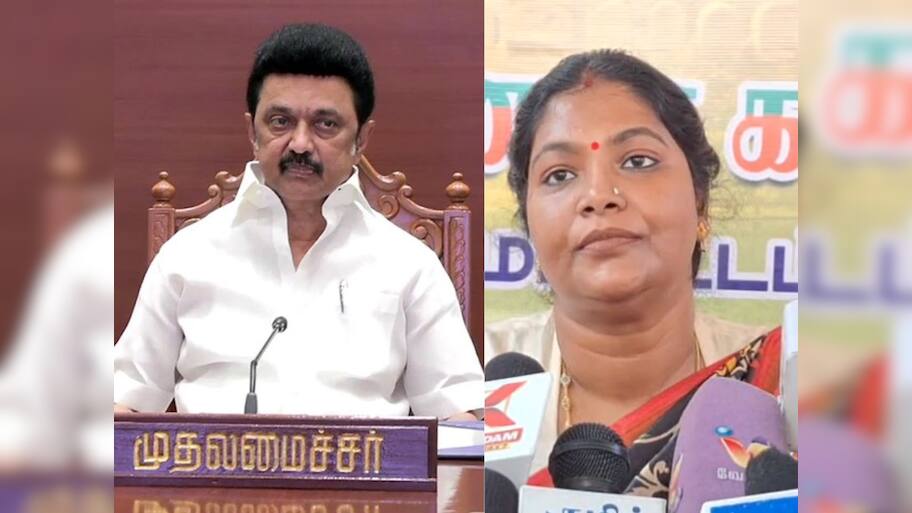 Latest News BJP State General Secretary Karthiyayini Accuses CM MK ...