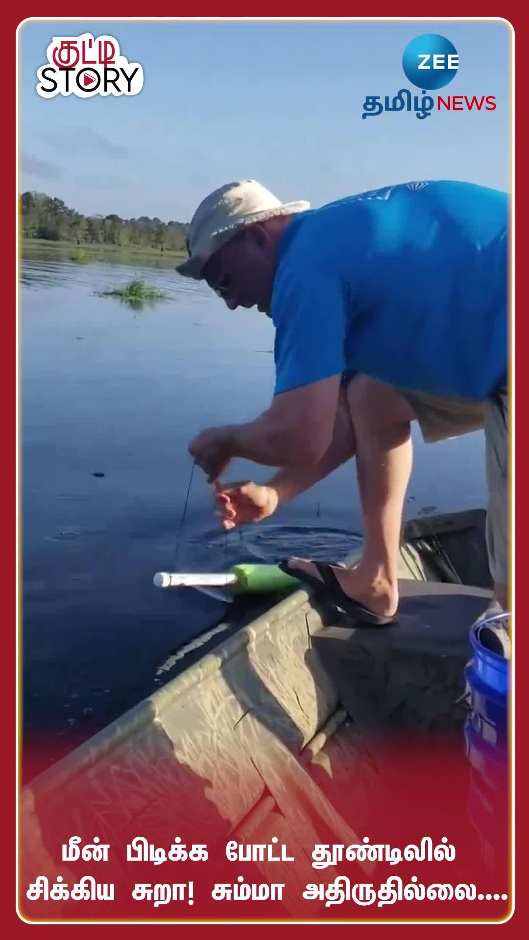 Viral Fishing Video | மீன் பிடிக்க போட்ட தூண்டிலில் சிக்கிய சுறா ...