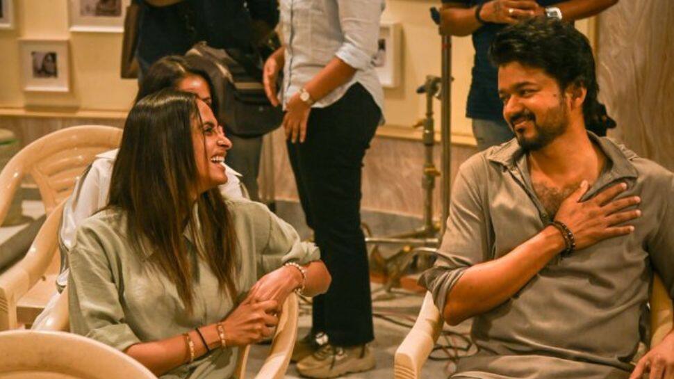 The GOAT Movie Behind The Scenes Photos Of Actor Vijay Venkat Prabhu ...