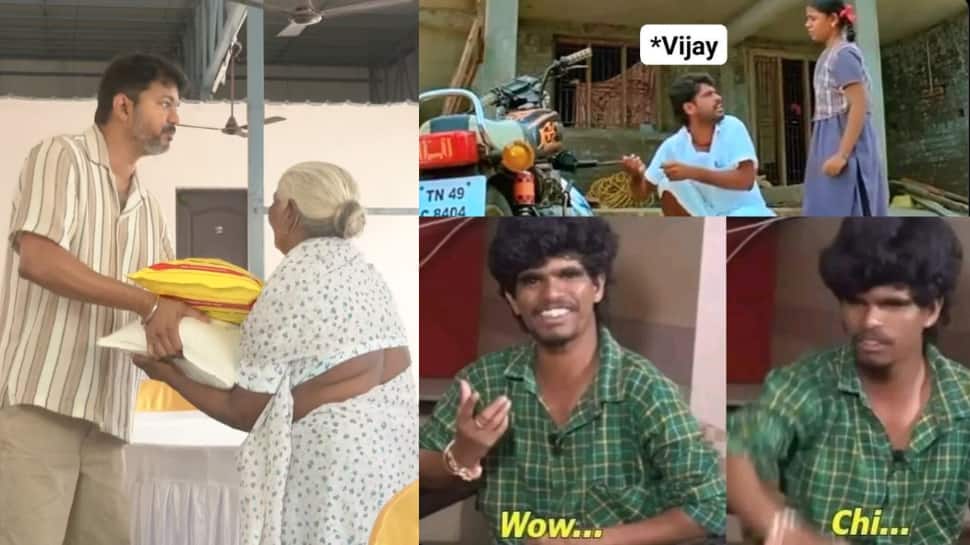 Viral Memes On TVK President Vijay Gave Relief Assistance In Panaiyur ...