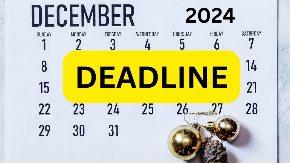 Details of Deadlines for Important Tasks in 2024 December | 2024 ...