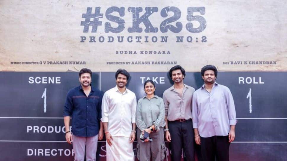 Sivakarthikeyan 25th movie title first look released sudha kongara named as parasakthi | SK 25 ...