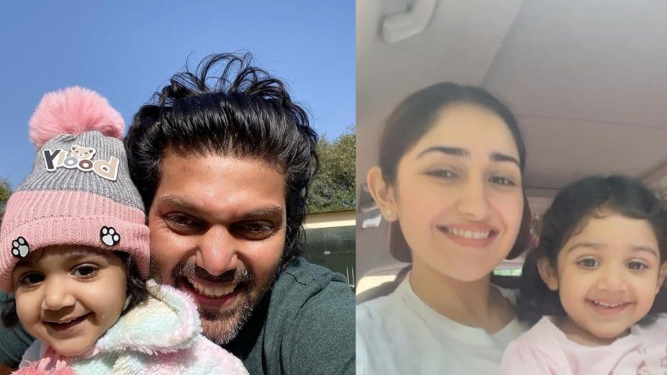 Latest Photos Of Actor Arya With His Daughter Ariana And Wife Sayyeshaa ...