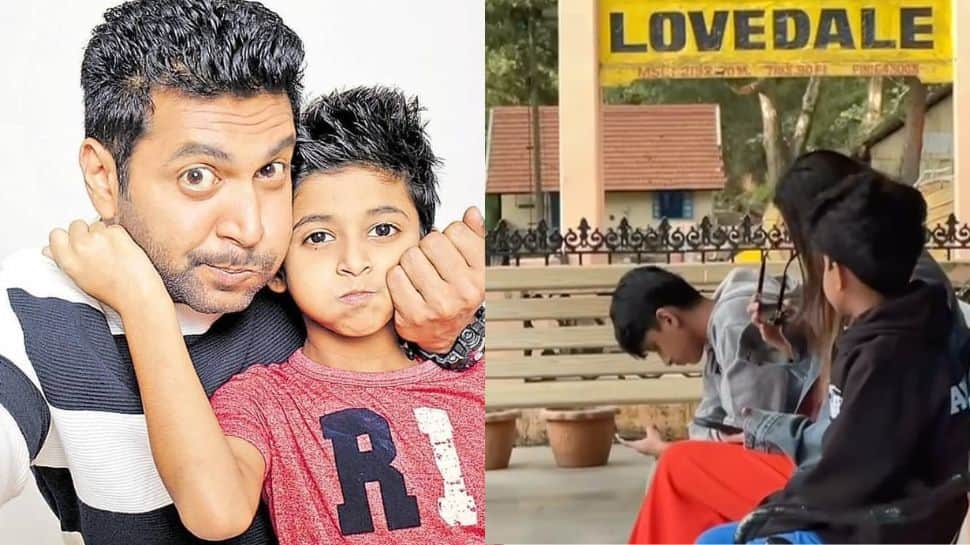 Latest Photos Of Ravi Mohan Aka Jayam Ravi And Aarti Sons Aarav And ...