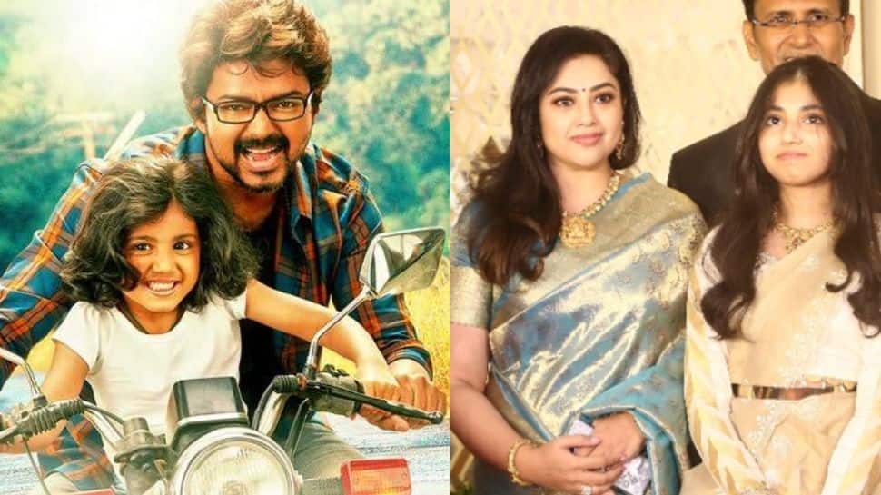 Latest Photos Of Theri Movie Baby Nainika With Her Mother Meena At ...