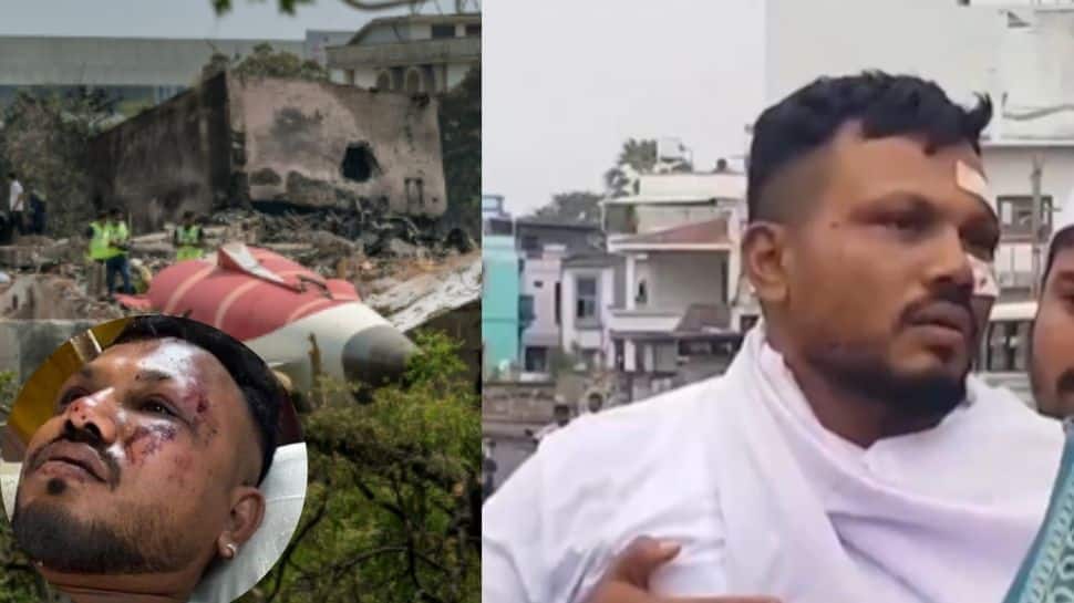 Watch Video Of Ahmedabad Plane Crash Lone Survivor Viswas Kumar Ramesh ...