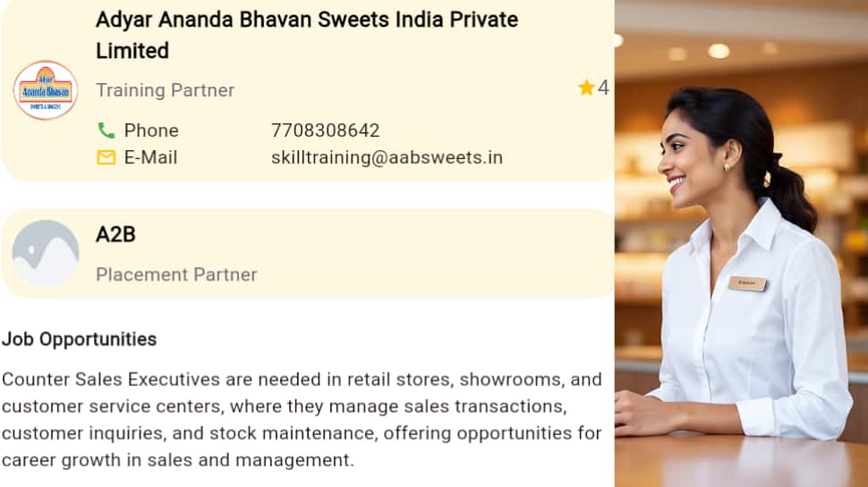 Free Training For Counter Sales Executive Course How To Apply ...