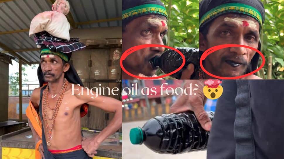 A Man Drinking Engine Oil For A Living In Karnataka Has Gone Viral On ...