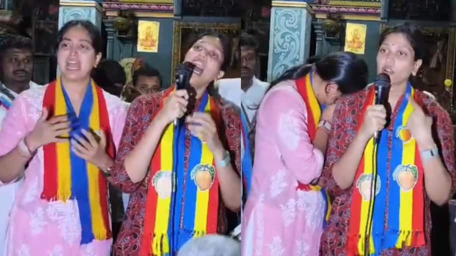 Anbumani daughters crying viral video Pennagaram PMK candidate campaign ...