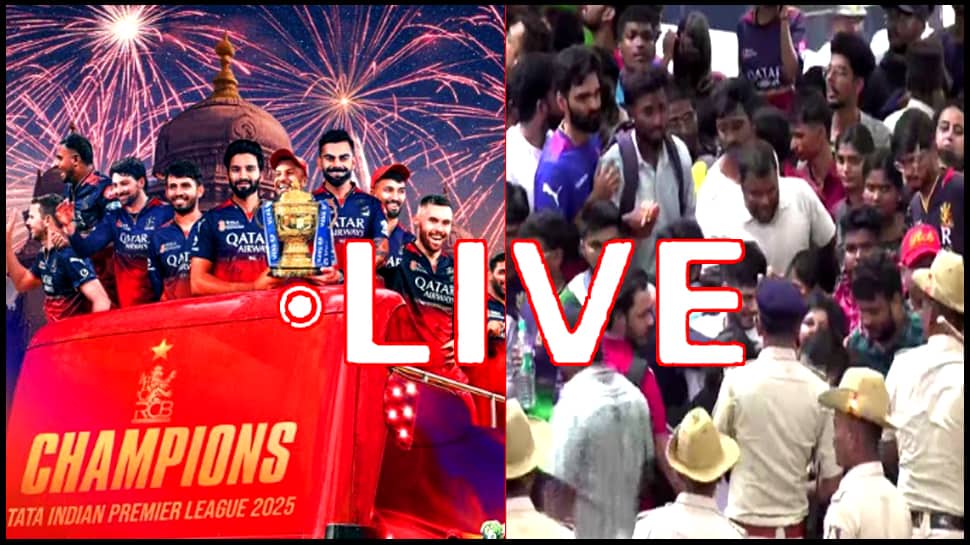 RCB Victory Parade Stampede Live Updates Tragedy During IPL 2025 Royal ...
